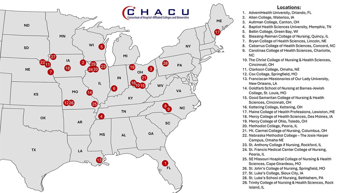 Member Institutions: Consortium of Hospital-Affiliated Colleges ...